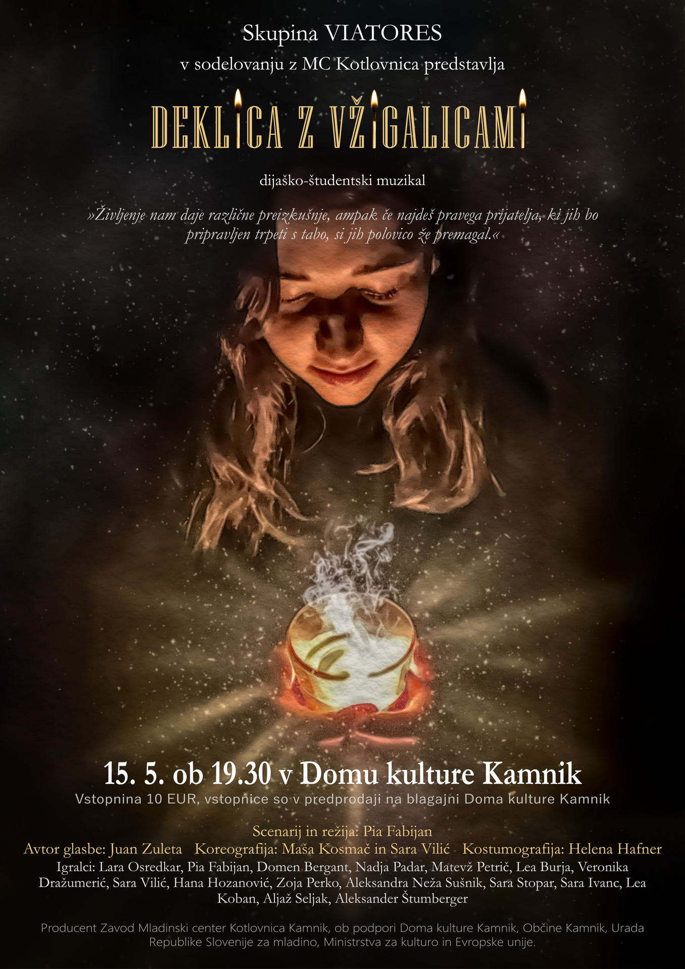 Deklica z vžigalicami | Zavod za kulturo Kamnik